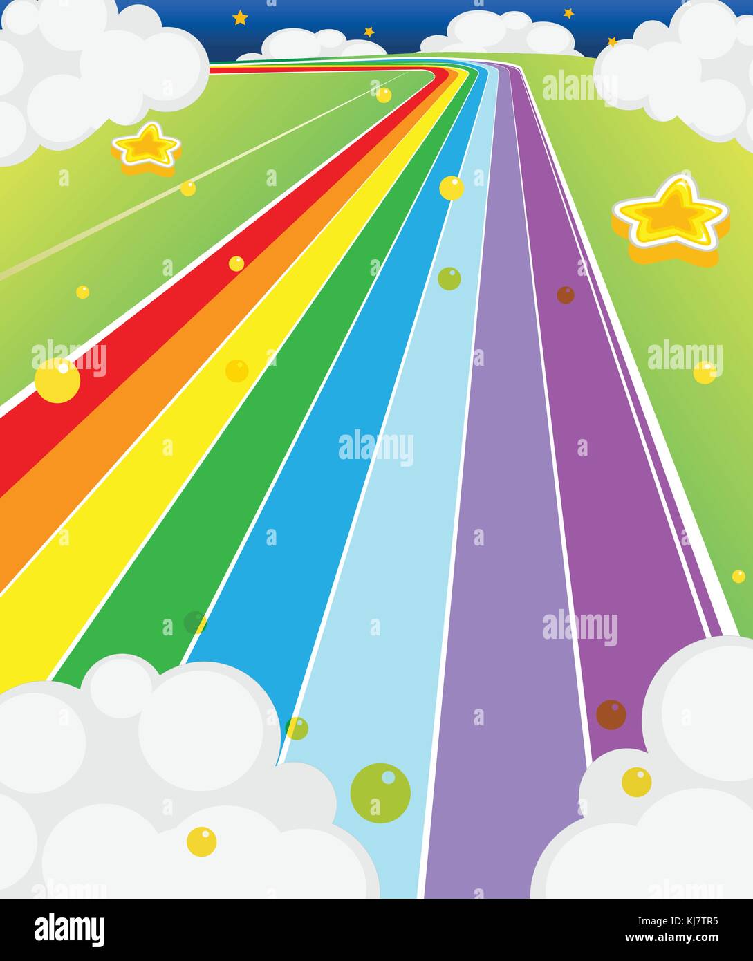 Rainbow pathway Stock Vector Images - Alamy