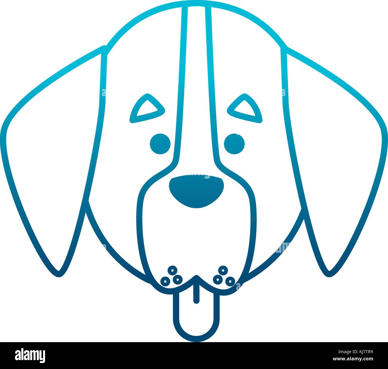 Dog head cartoon Stock Vector Image & Art - Alamy