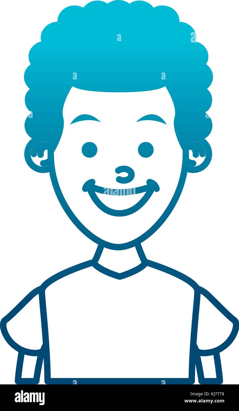 Boy smiling profile Stock Vector Image & Art - Alamy