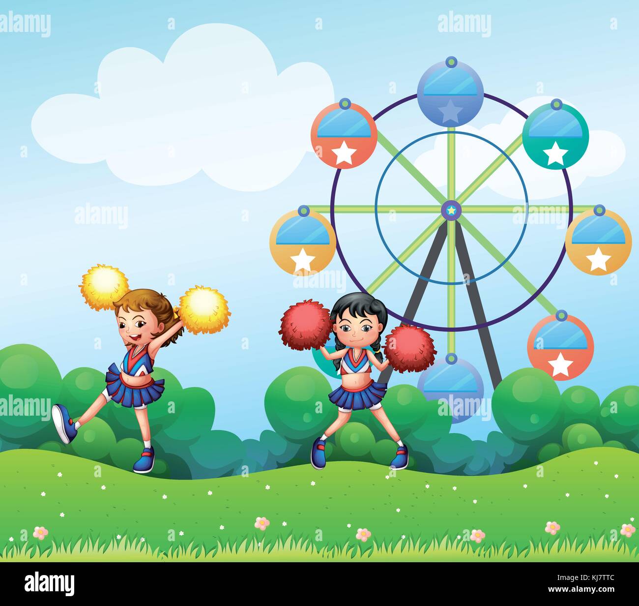 Ladies dancing cartoon Stock Vector Images - Alamy