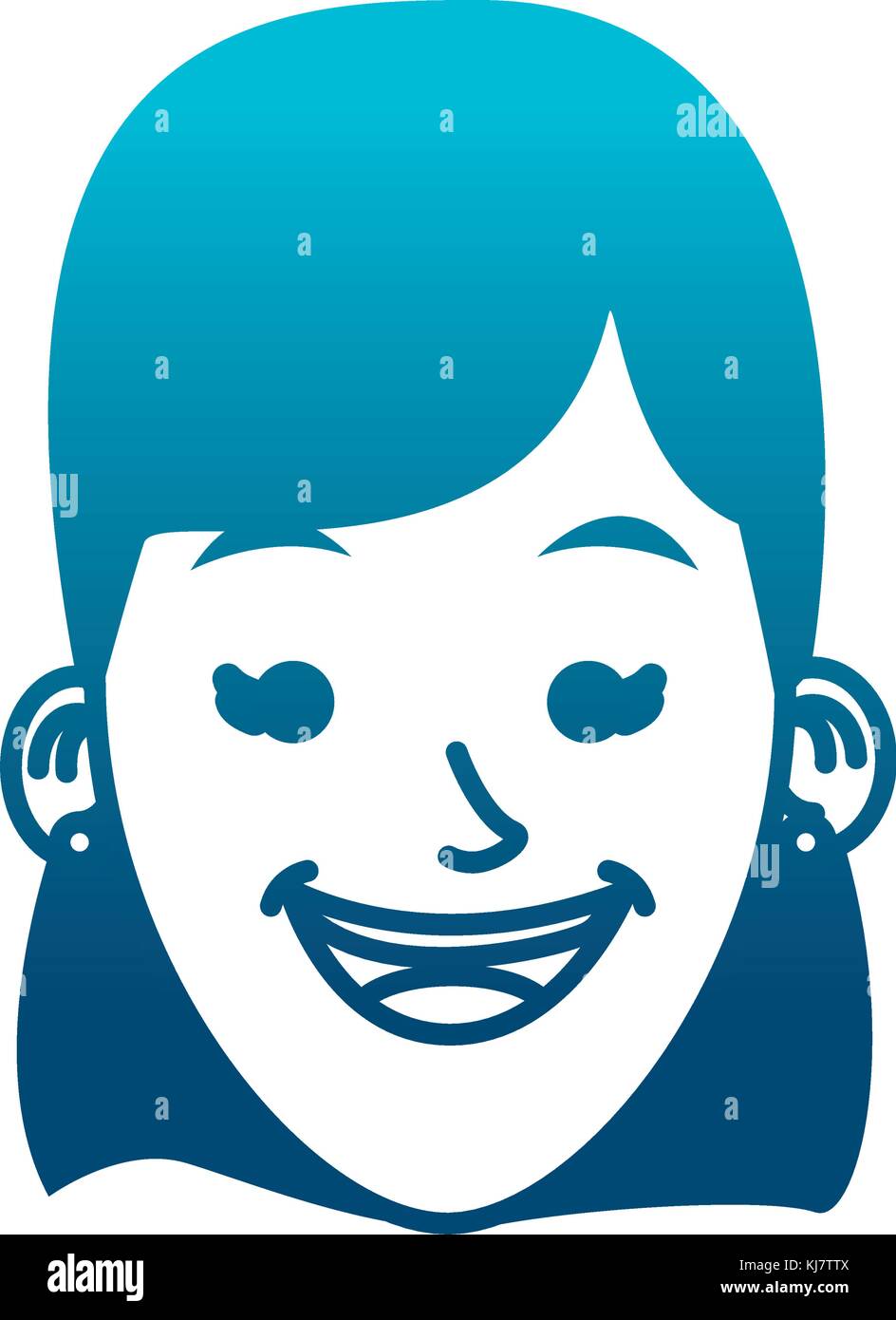 Woman smiling cartoon Stock Vector Image & Art - Alamy