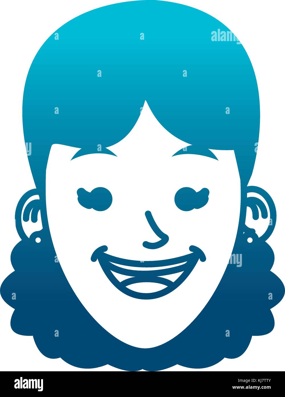 Woman smiling cartoon Stock Vector Image & Art - Alamy