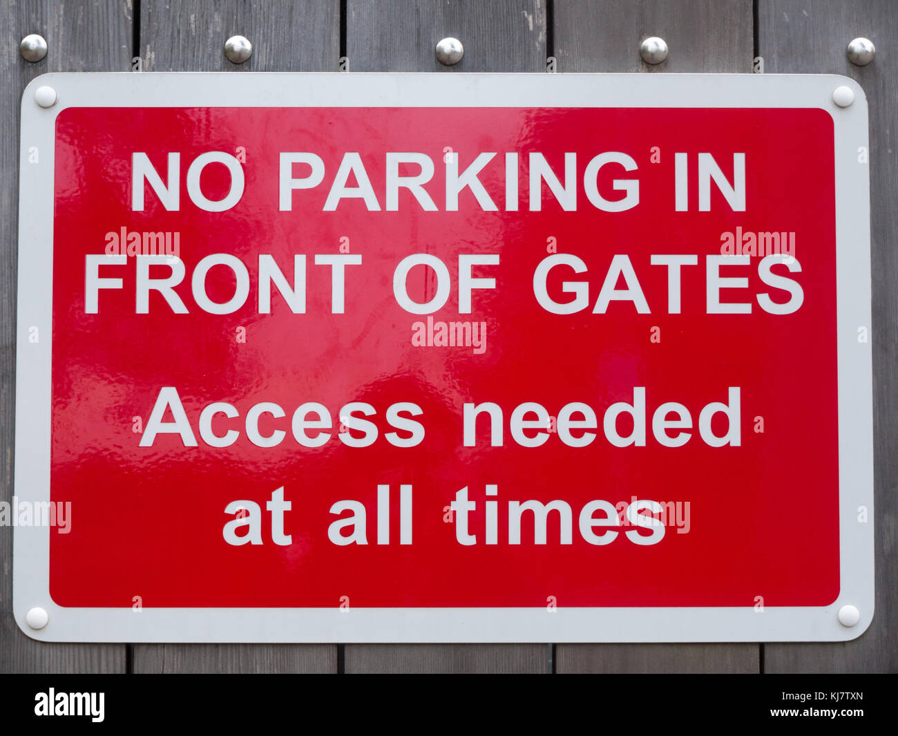 No Parking In Front Of This Gate Stock Photos & No Parking In Front Of ...