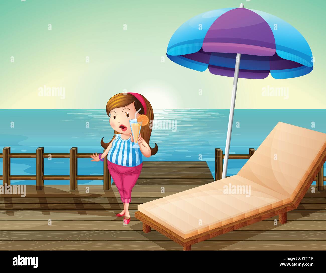 Sunny lady Stock Vector Images - Alamy