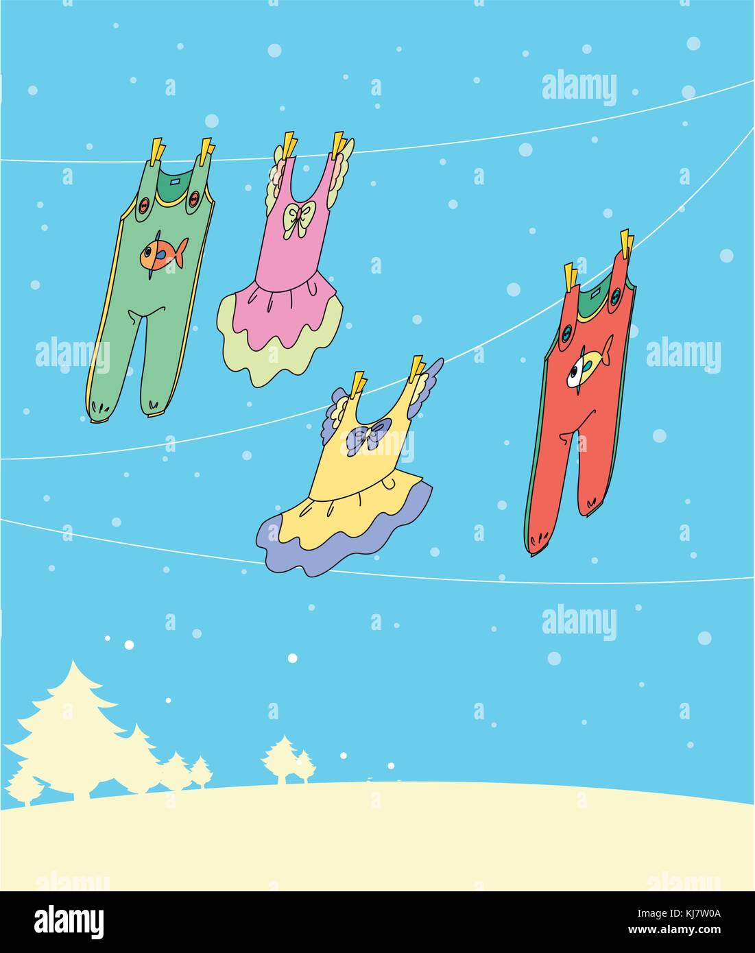 Hanging jumper Stock Vector Images - Alamy