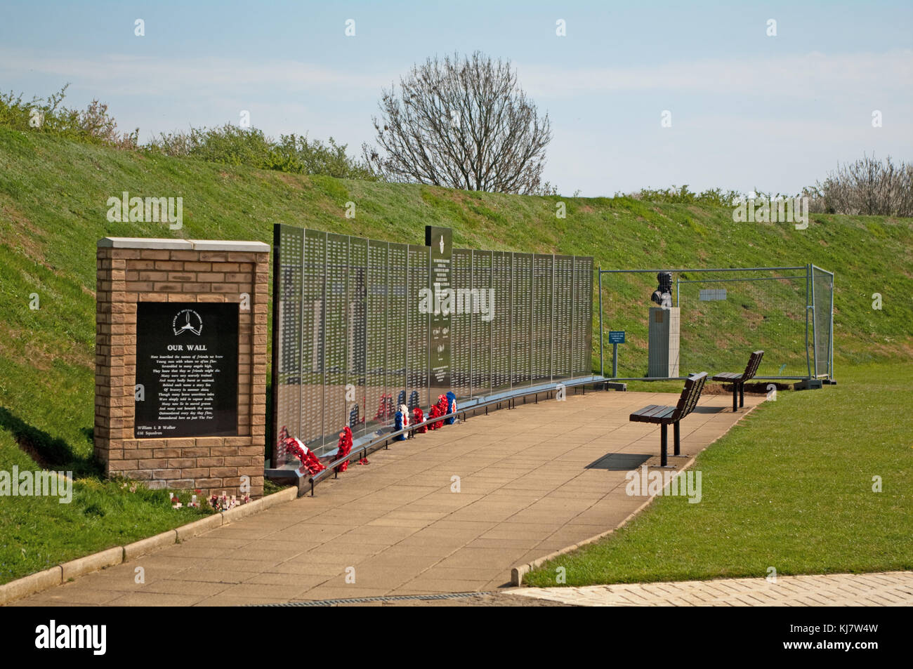 Battle of Britain Memorial, Memorial Wall, Capel-Le-Ferne, Near ...