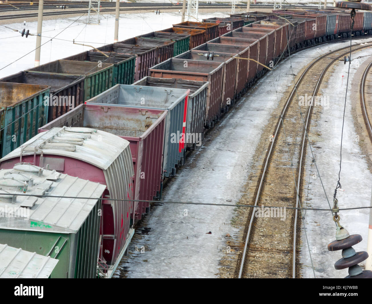 Heavy freight trains hi-res stock photography and images - Alamy
