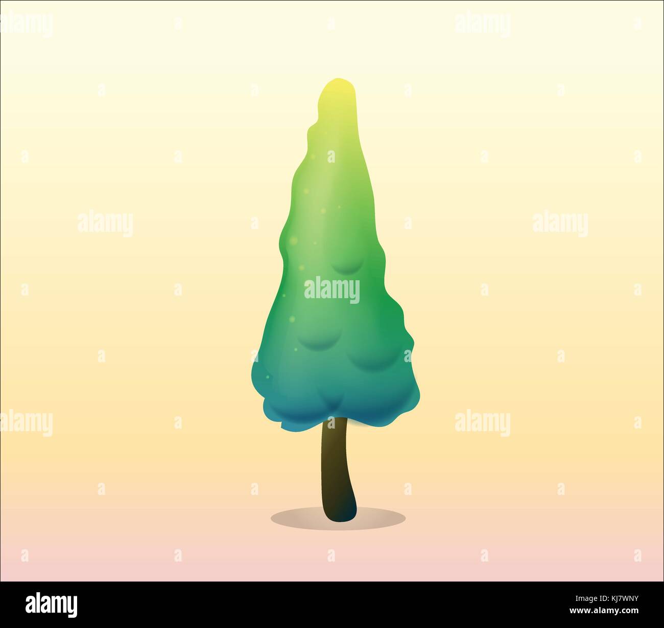 Cone bushes Stock Vector Images - Alamy