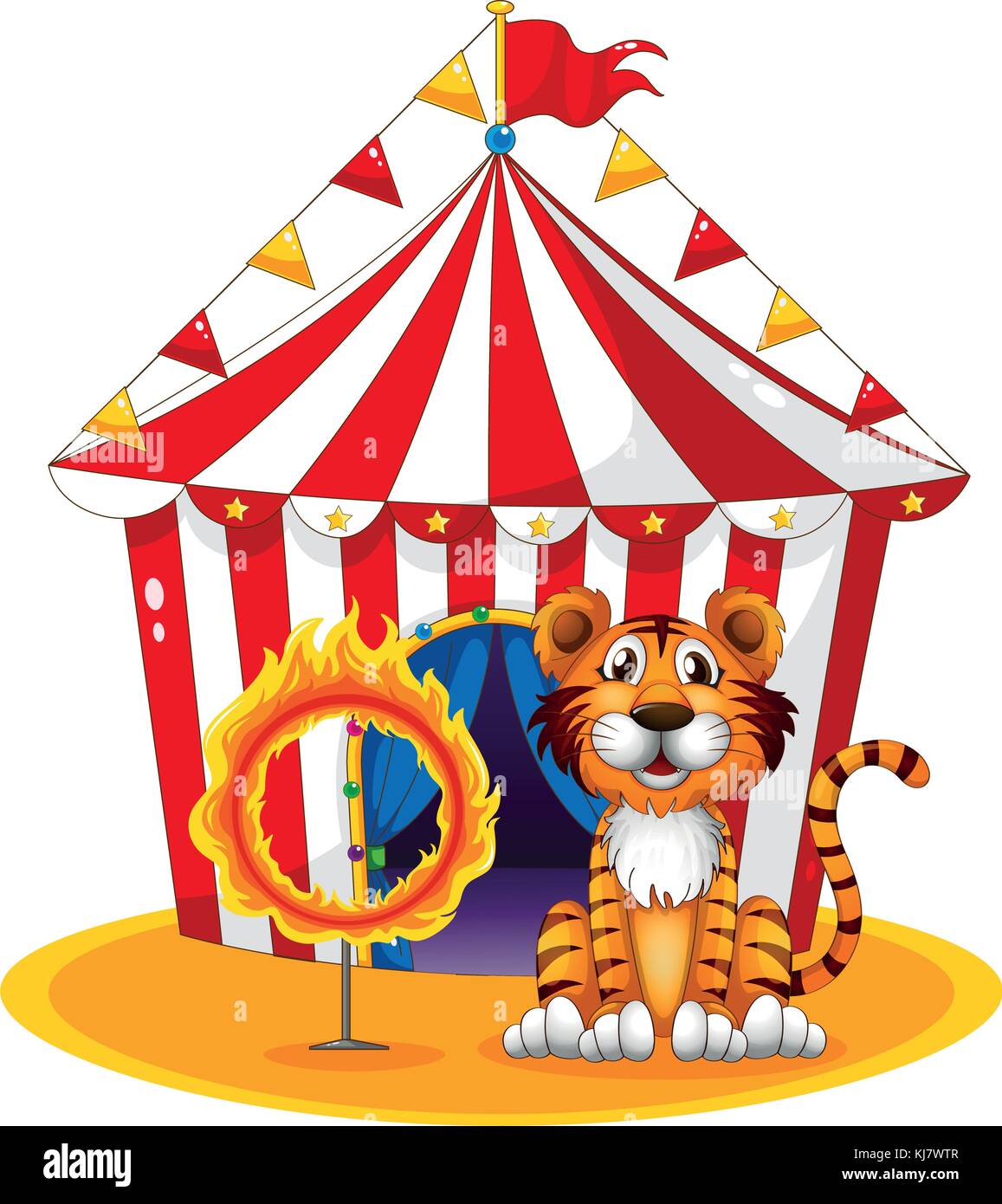 Flaming circus Stock Vector Images - Alamy