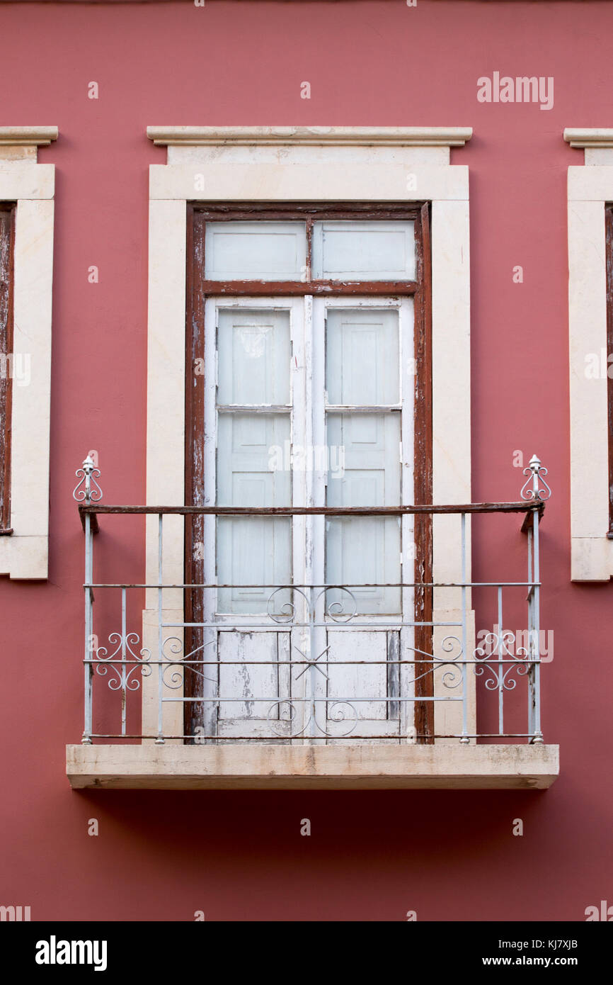 Beautiful classic window of the Algarve region, Portugal Stock Photo ...
