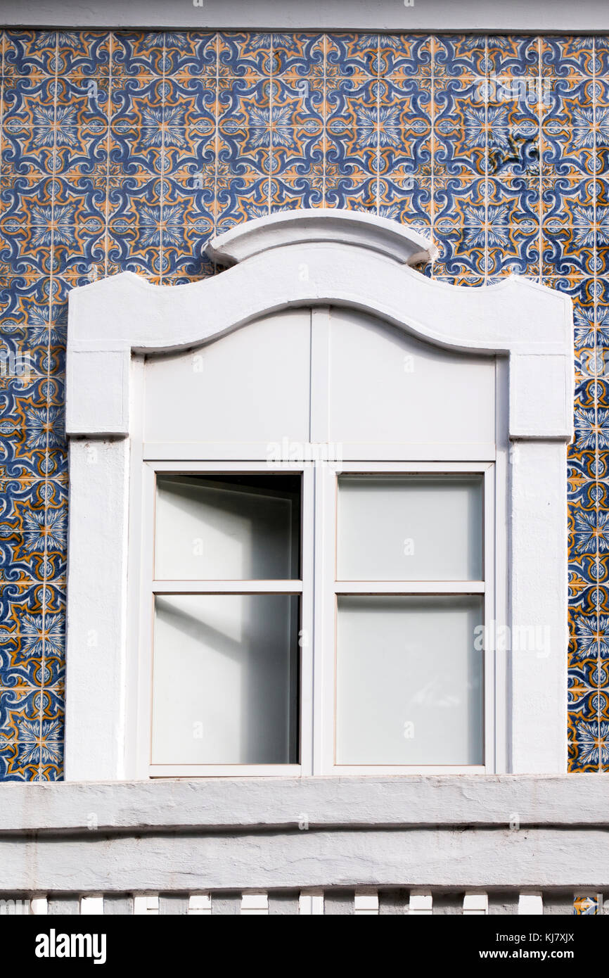 Beautiful classic window of the Algarve region, Portugal Stock Photo ...