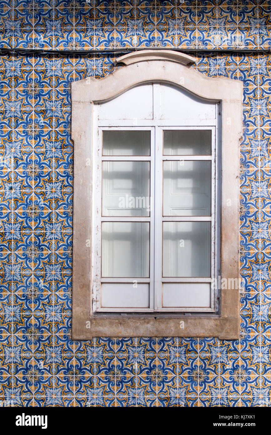 Beautiful classic window of the Algarve region, Portugal Stock Photo ...