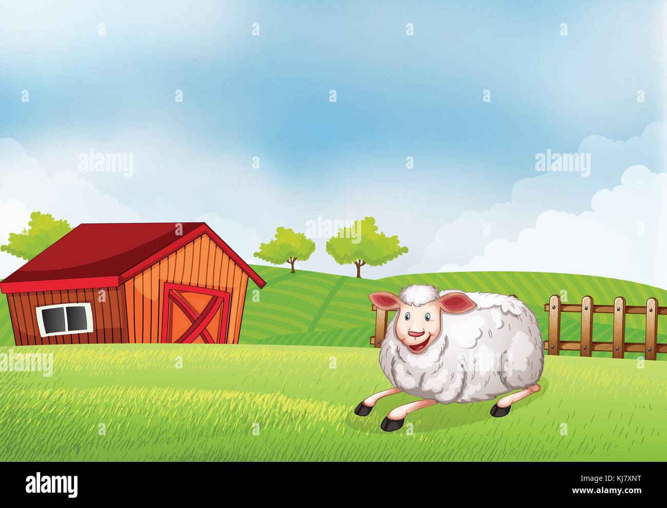 Sheep House Clipart