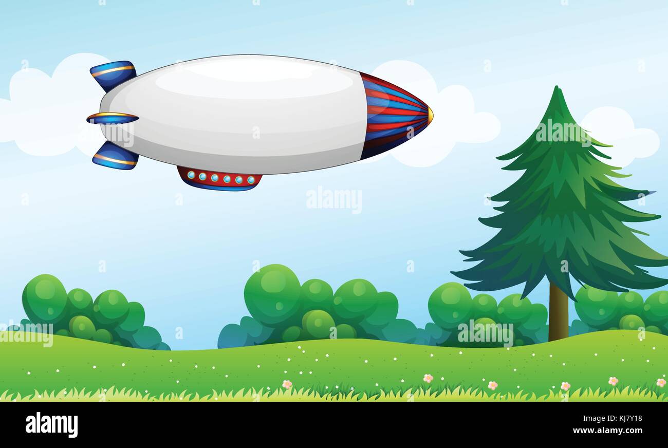 Hill above trees Stock Vector Images - Alamy