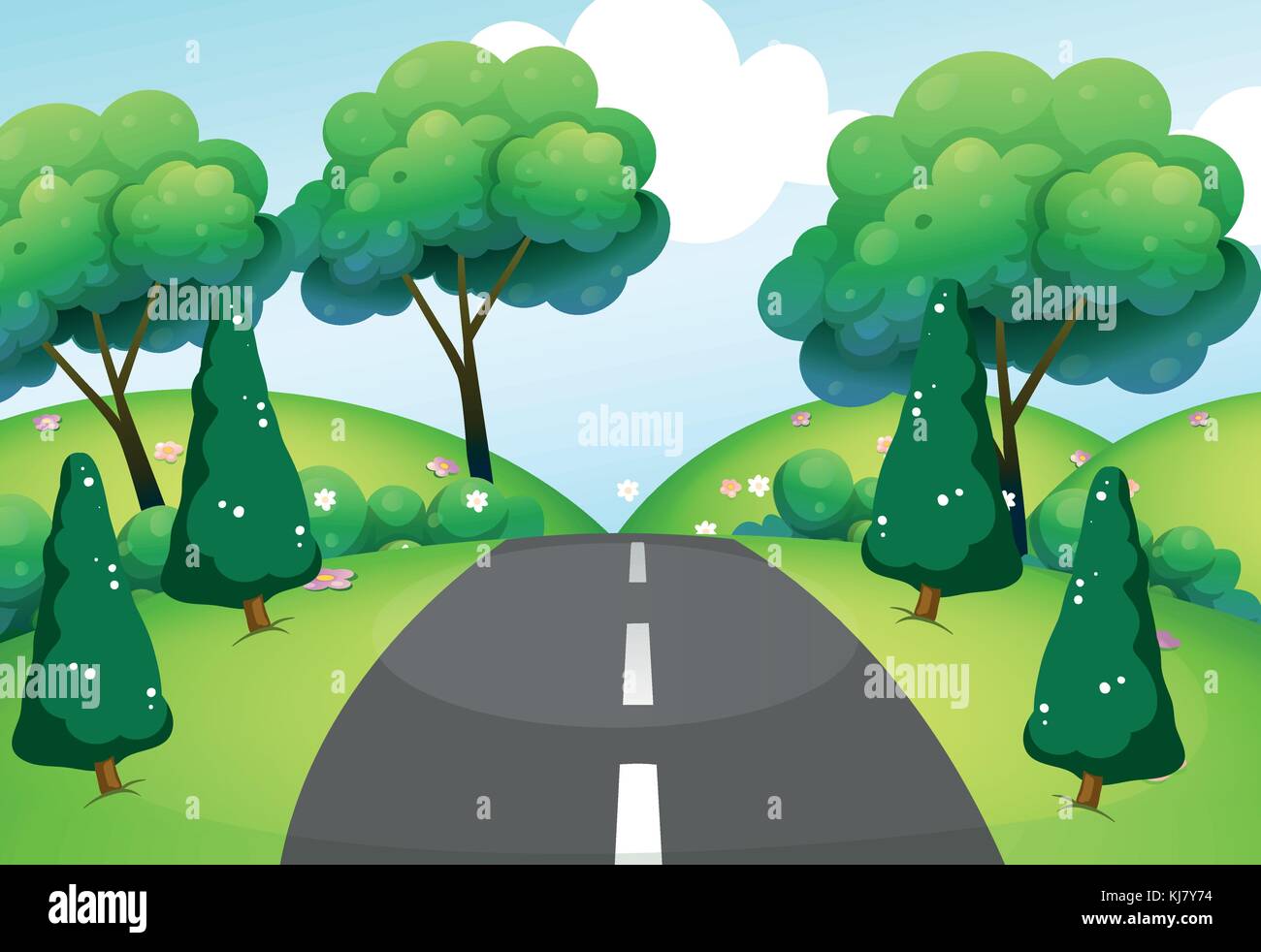 Narrow winding road passing through hi-res stock photography and images ...