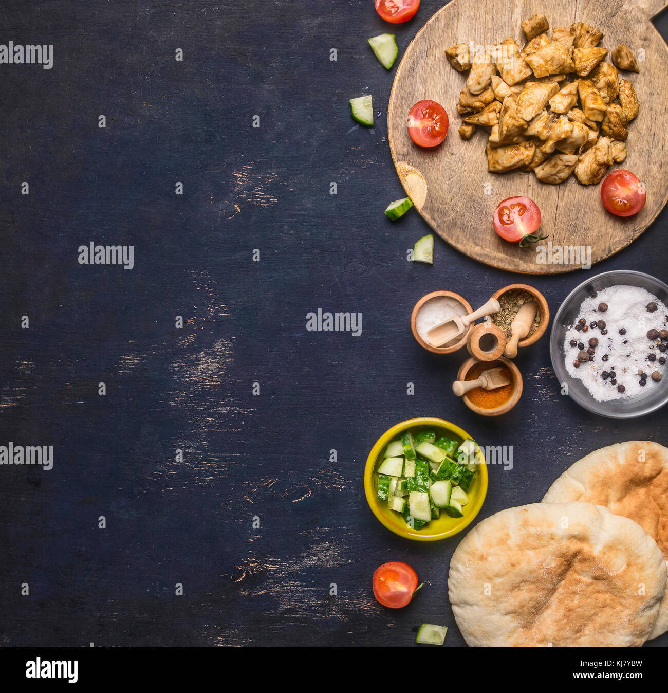 Shawarma ingredients hi-res stock photography and images - Alamy