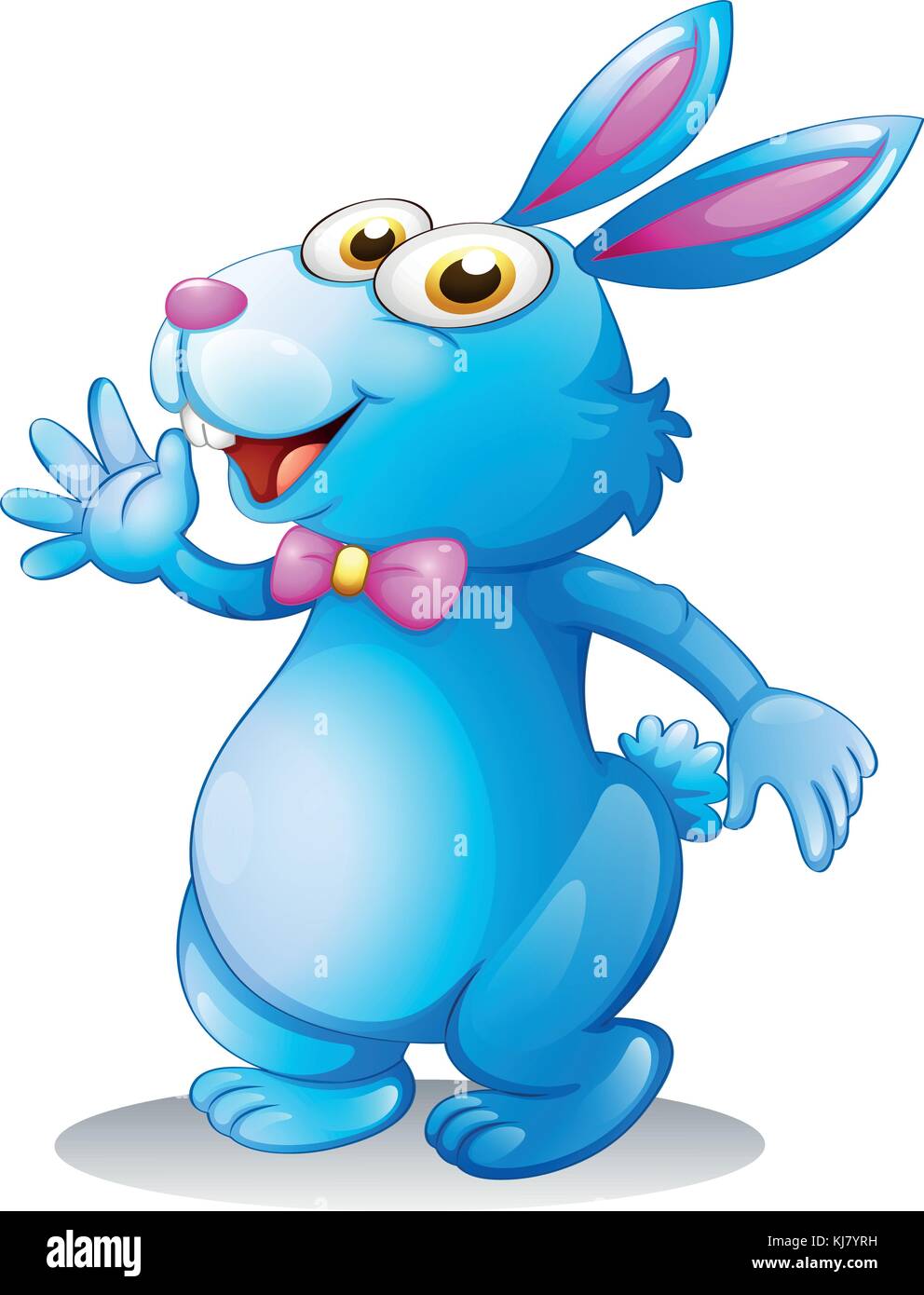 Bunny with blue eyes Stock Vector Images - Alamy