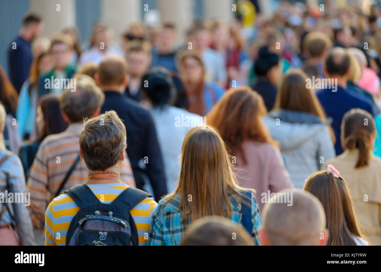 Crowd of people on the street Stock Photo - Alamy