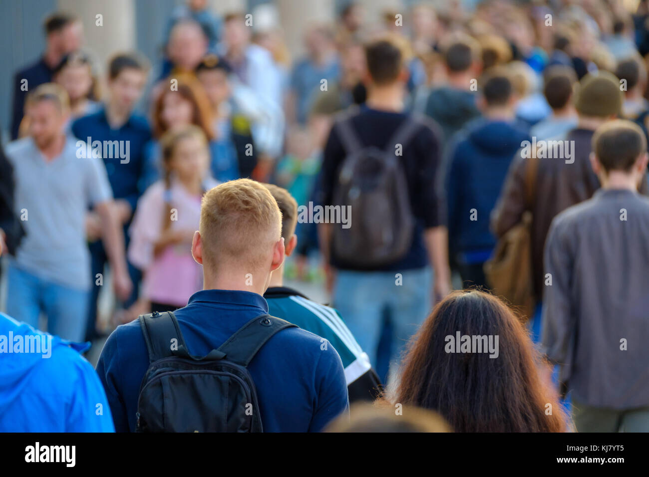 Crowd of people on the street Stock Photo - Alamy