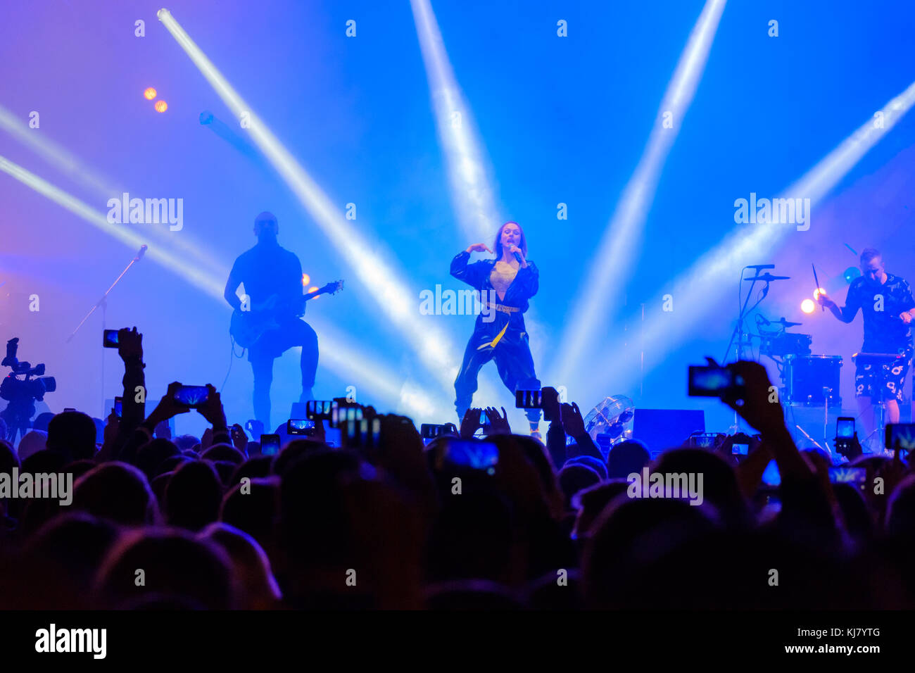 IOWA group performing at live concert Stock Photo - Alamy