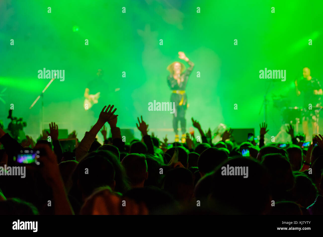 Group performing at live concert Stock Photo - Alamy