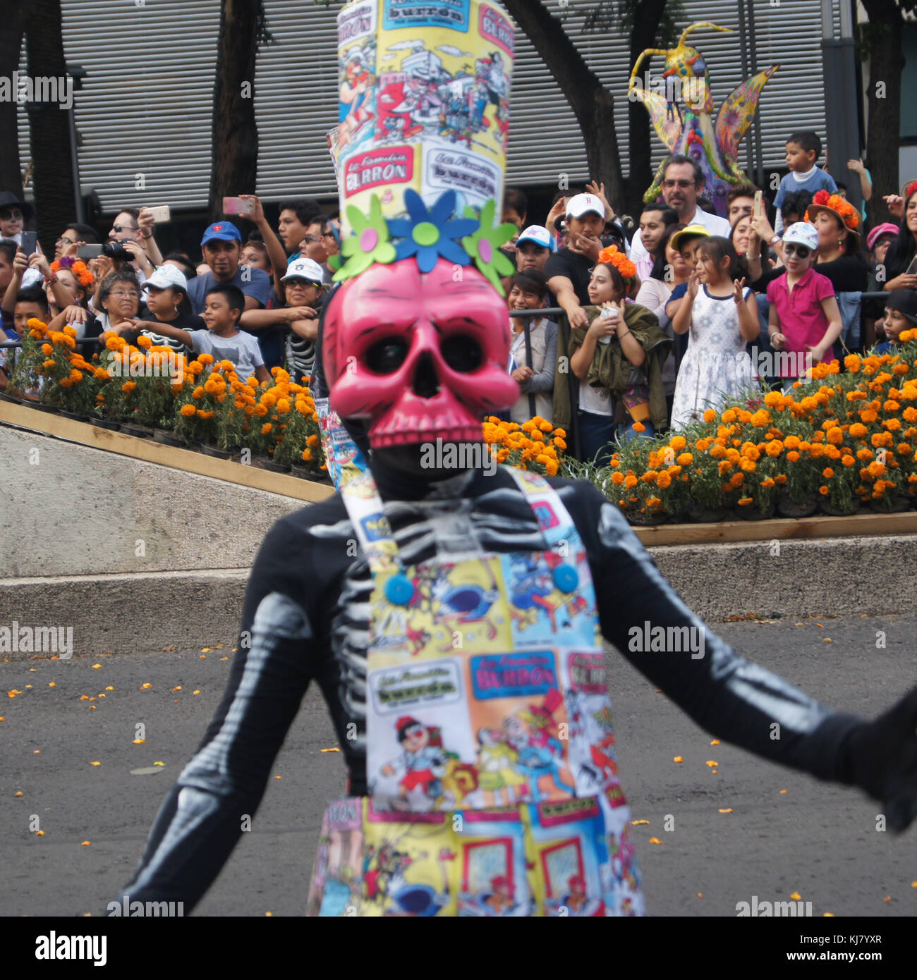 Pink skull mask Stock Photo - Alamy