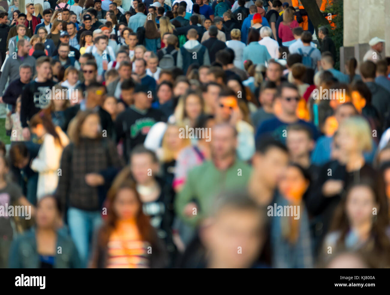 Crowd of people on the street Stock Photo - Alamy