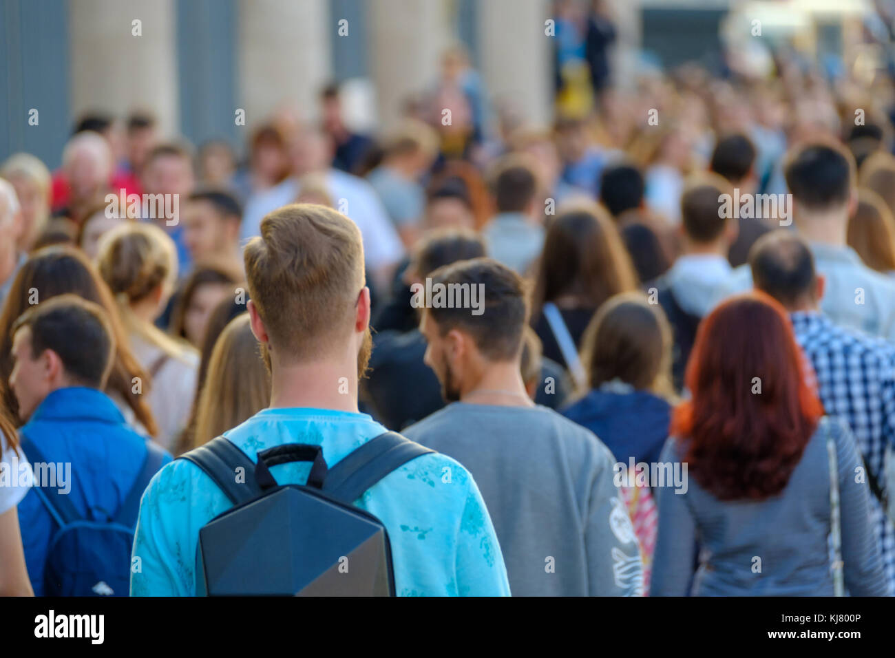 Crowd of people on the street Stock Photo - Alamy