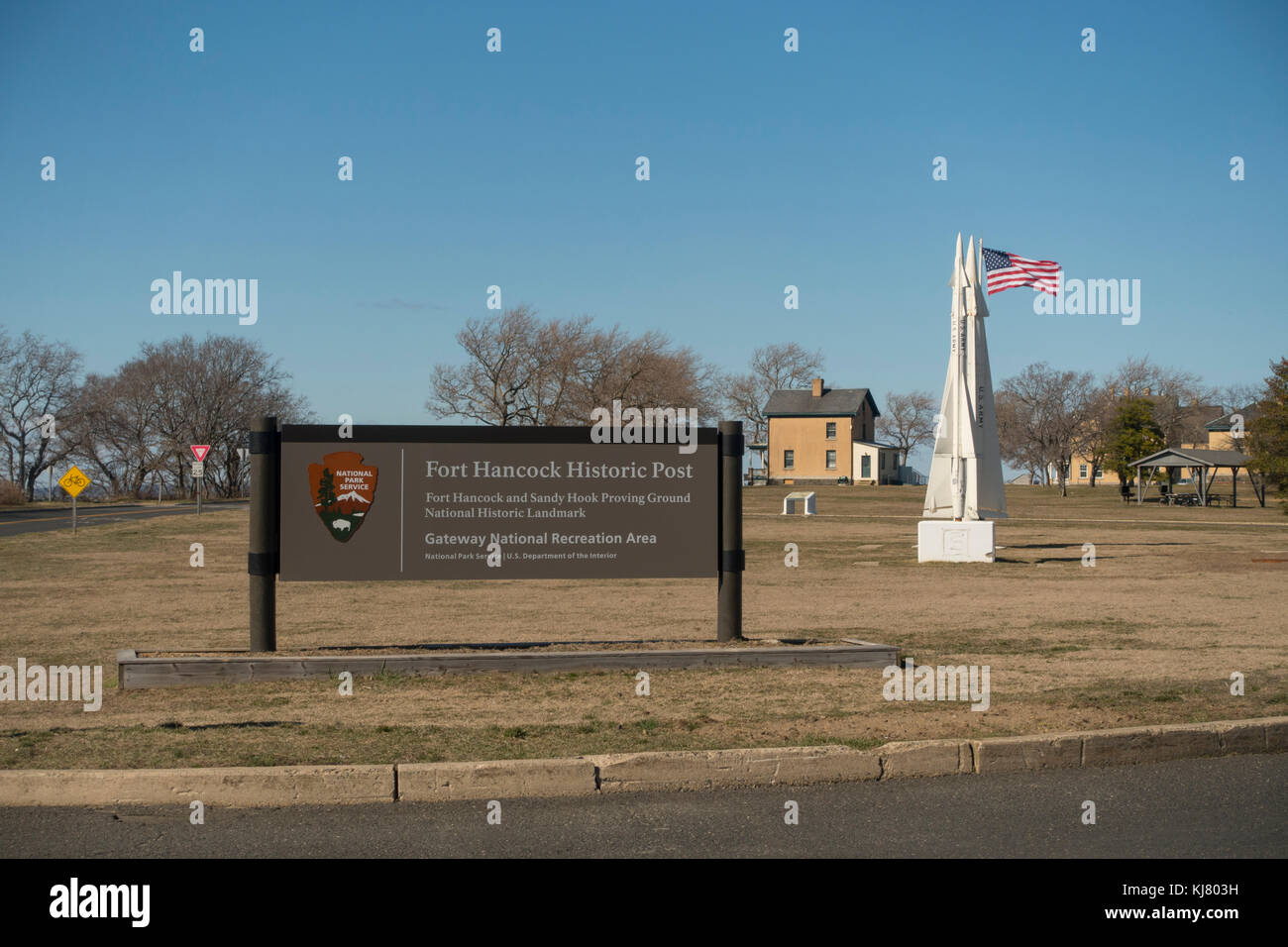 Fort Hancock and Sandy Hook proving ground New Jersey Stock Photo - Alamy