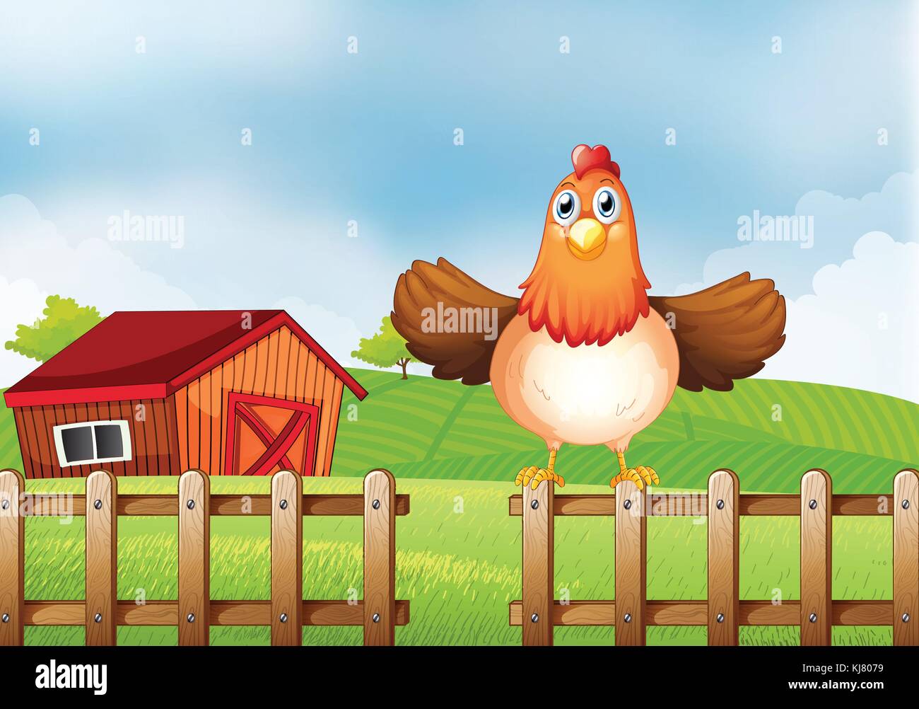 Hen house drawing hi-res stock photography and images - Alamy