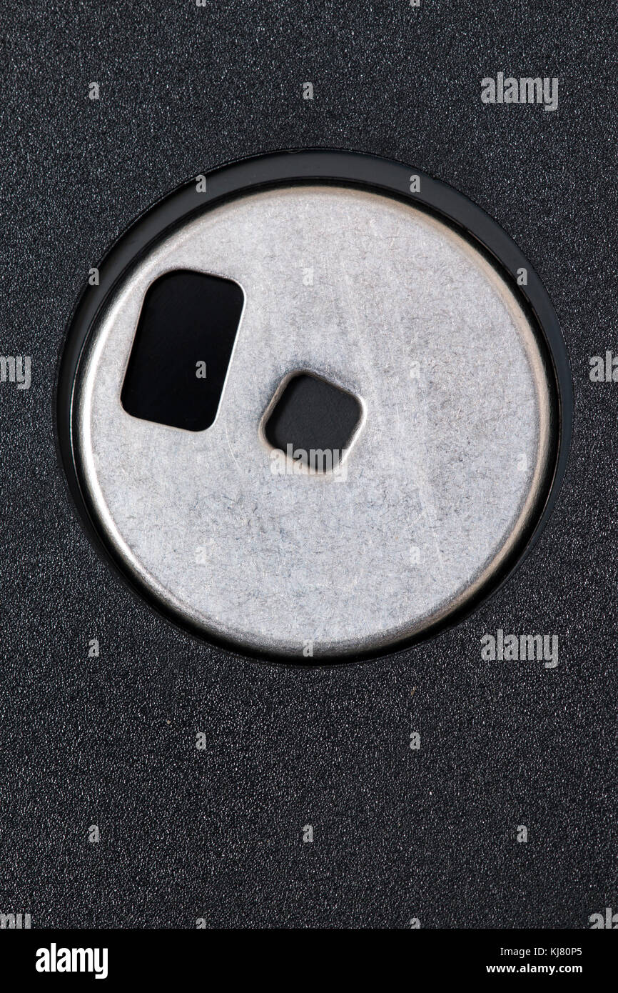 Closeup macro view of a computer floppy disk Stock Photo - Alamy