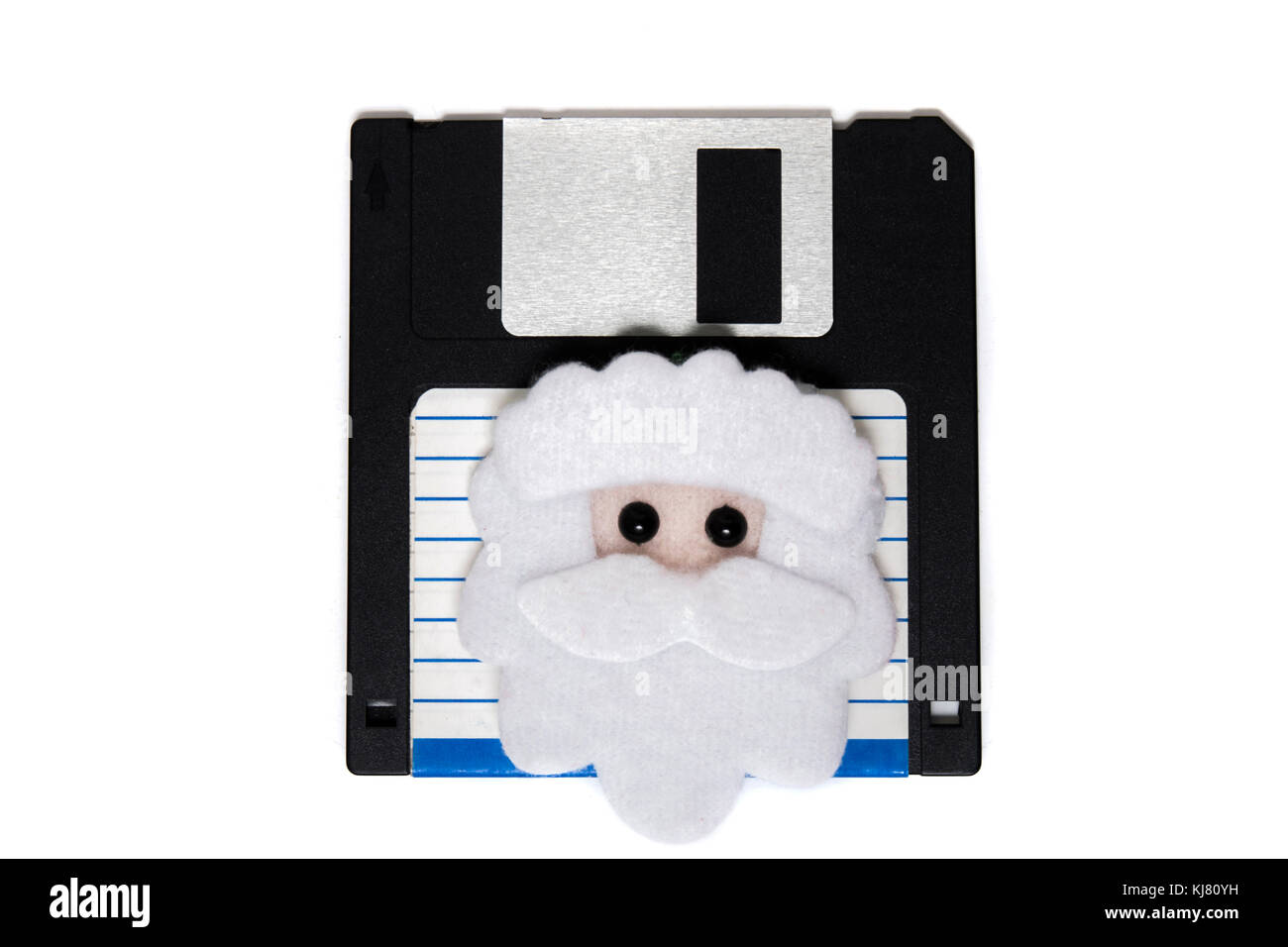 old floppy disk concept isolated on a white background Stock Photo - Alamy