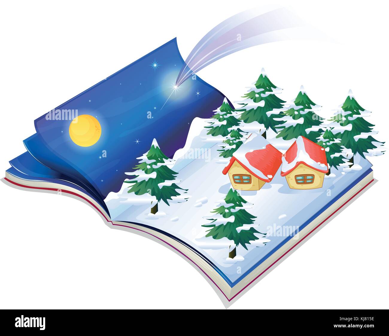Covered thick snow Stock Vector Images - Alamy