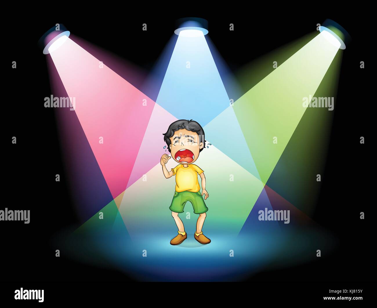 Male stage actor Stock Vector Images - Alamy