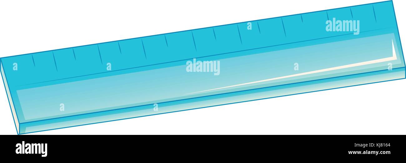 Illustration of a blue ruler on a white background Stock Vector Image ...