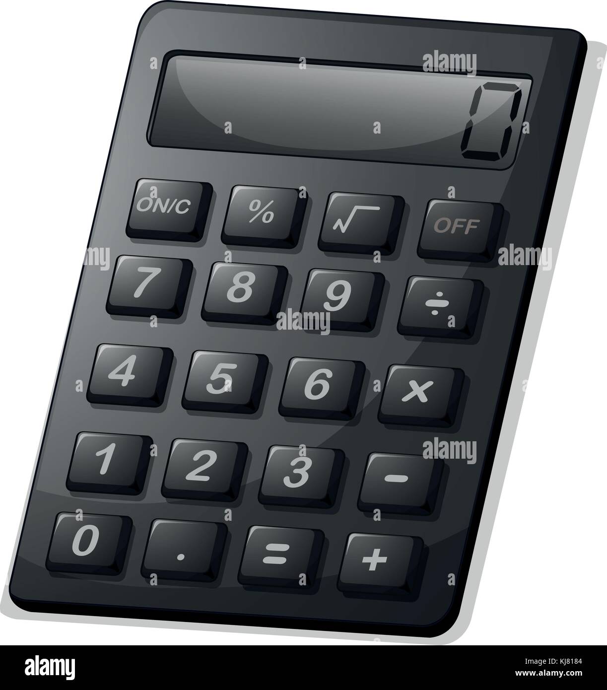 Portable calculator Stock Vector Images - Alamy