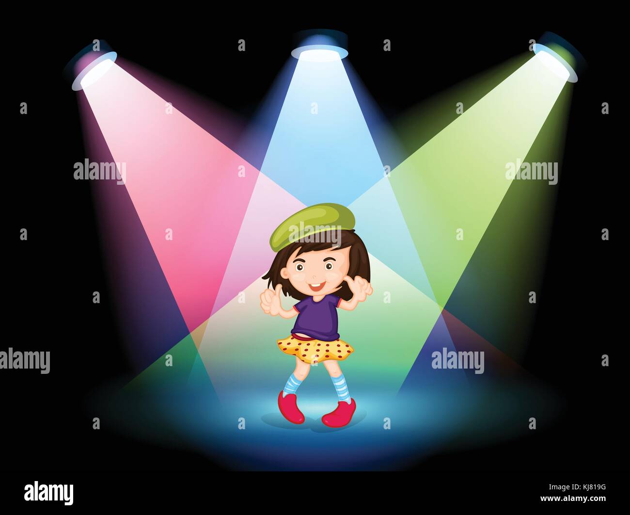 Dance little lady Stock Vector Images - Alamy