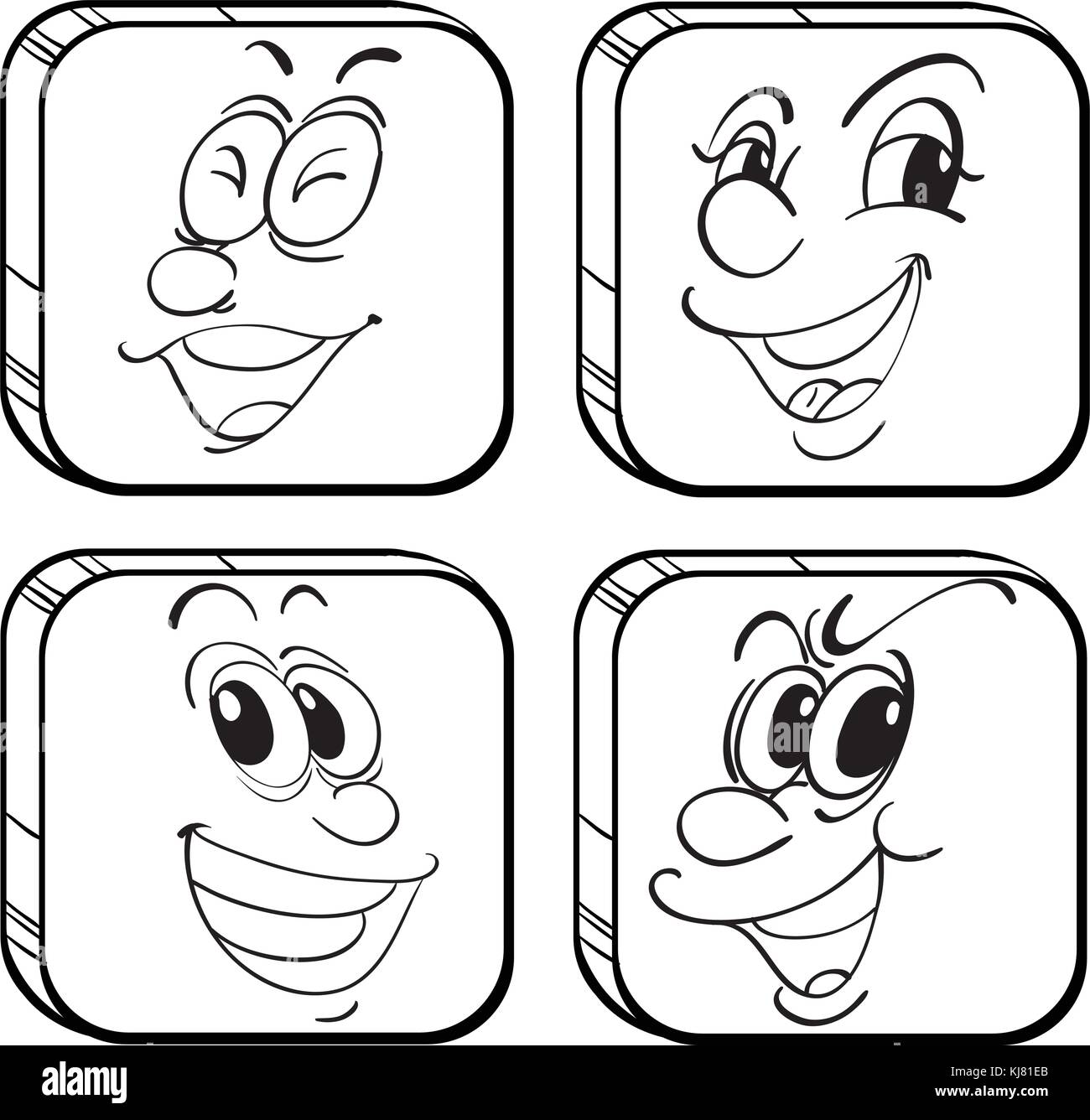 Nose bold illustration hi-res stock photography and images - Alamy