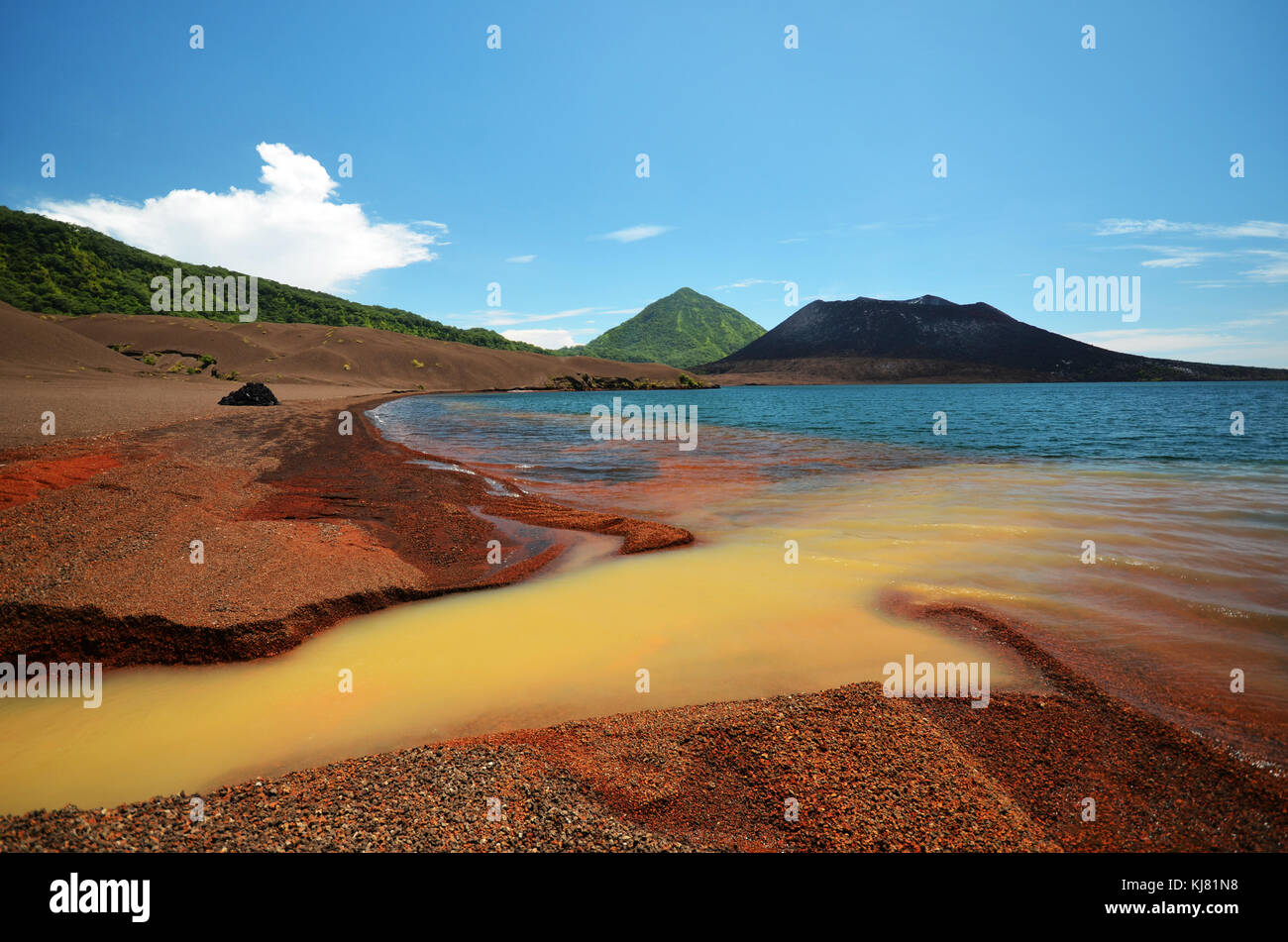 Volcanoes at Papua New Guinea Stock Photo - Alamy