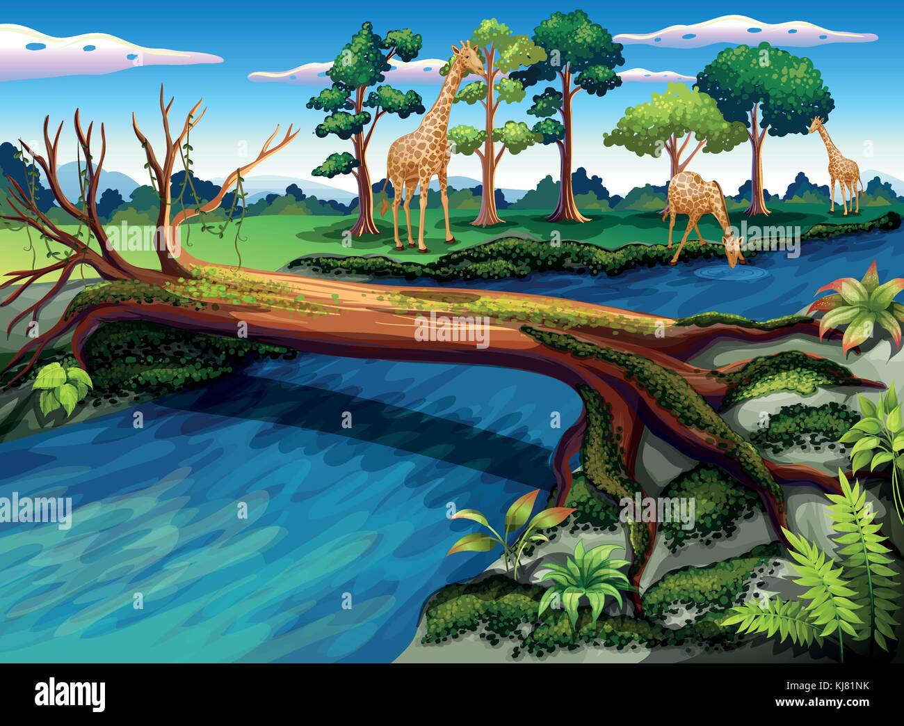 Flowing River Animation