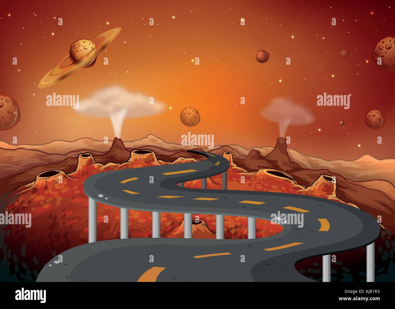 Wide lane Stock Vector Images - Alamy