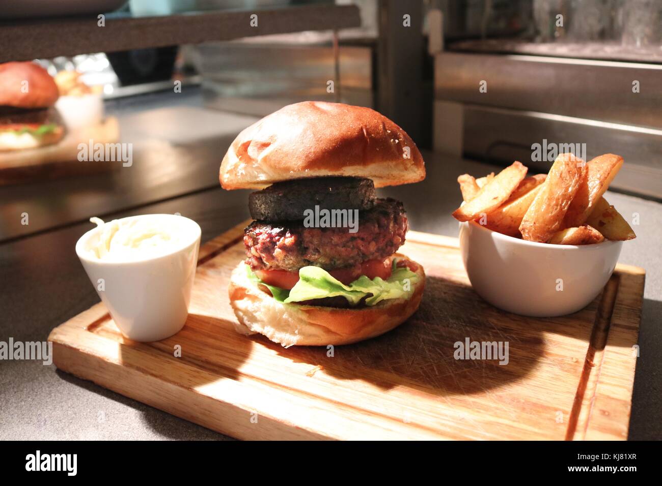 Burger, Scotland, Beef, venison, cheeseburger Stock Photo - Alamy