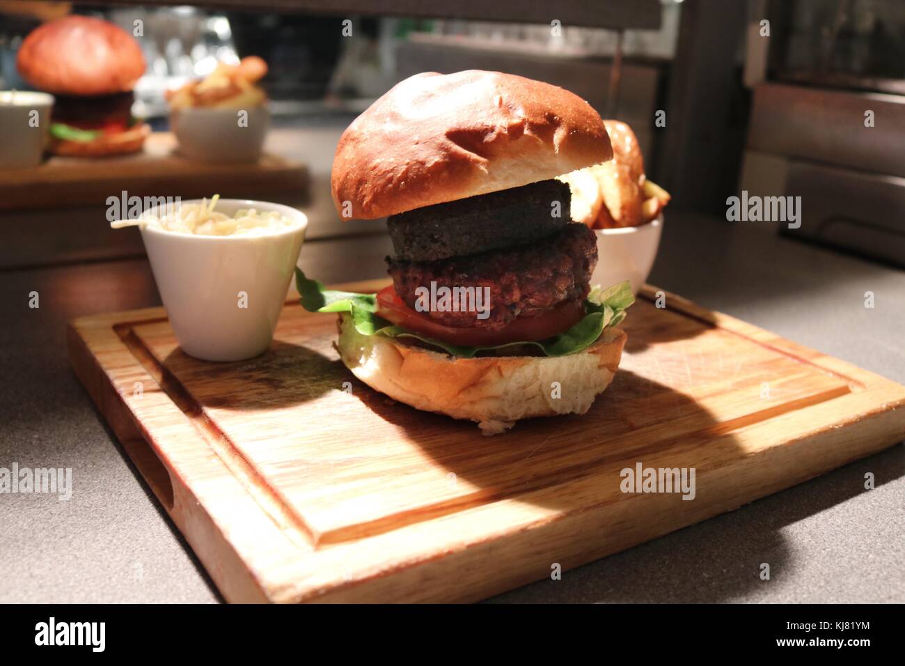 Burger, Scotland, Beef, venison, cheeseburger Stock Photo - Alamy