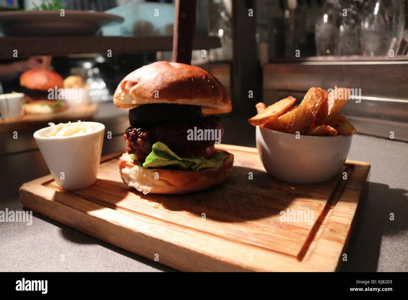 Burger, Scotland, Beef, venison, cheeseburger Stock Photo - Alamy