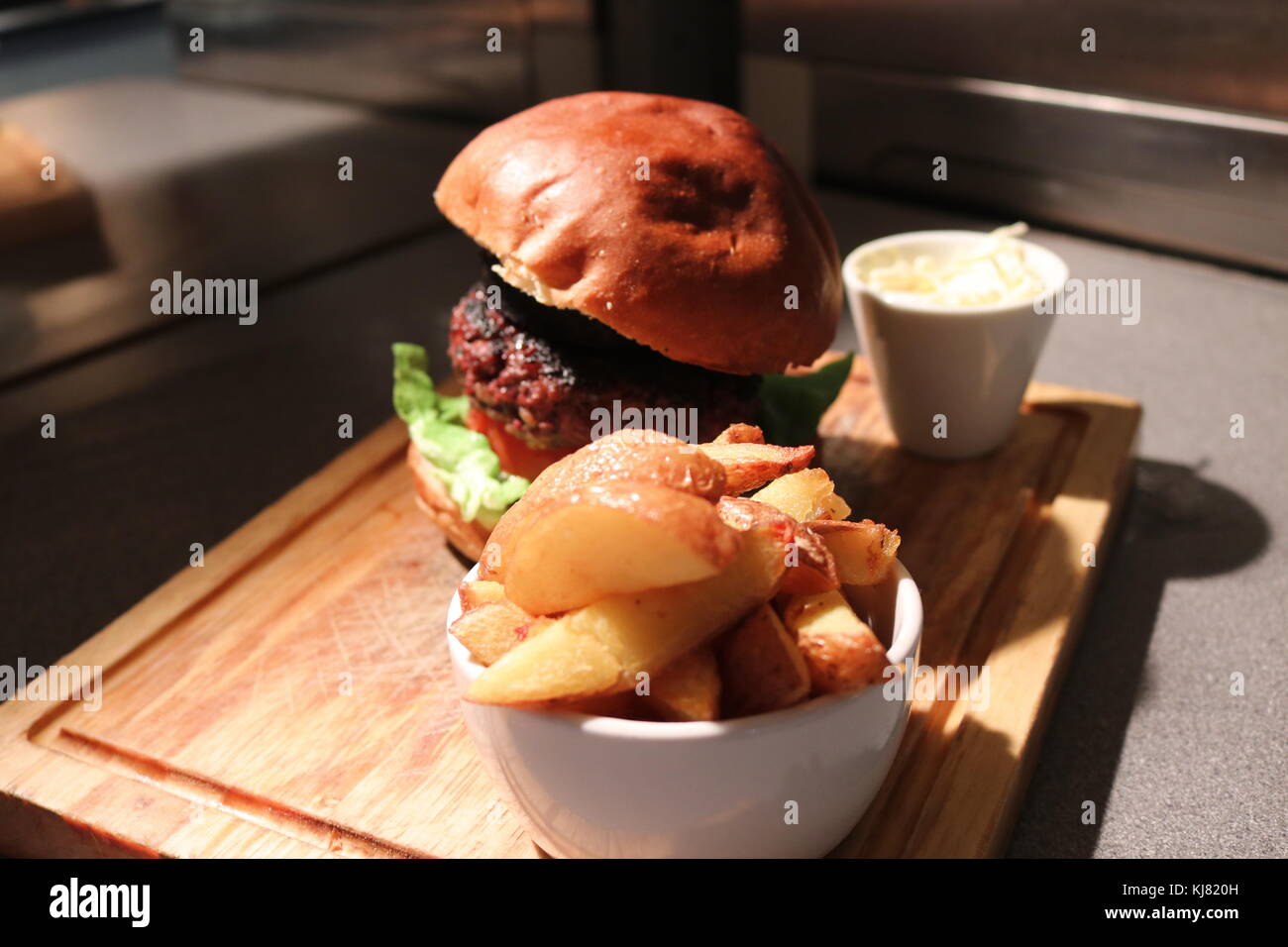 Burger, Scotland, Beef, venison, cheeseburger Stock Photo - Alamy