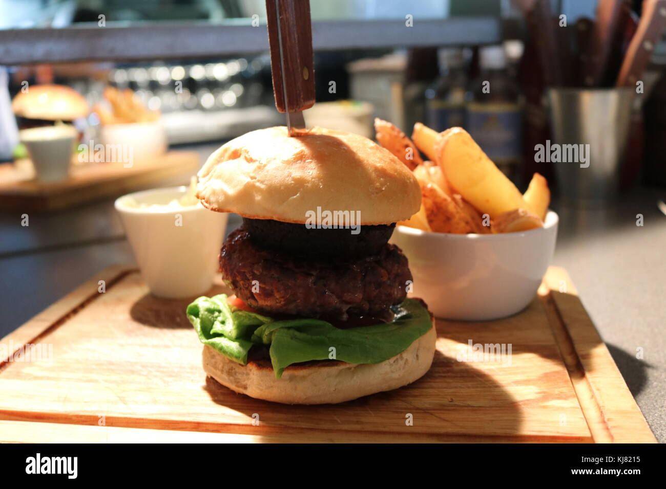 Burger, Scotland, Beef, venison, cheeseburger Stock Photo - Alamy
