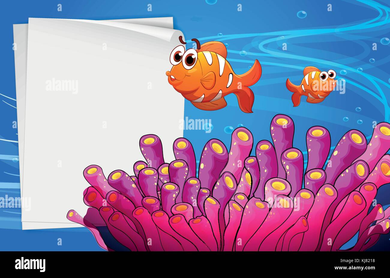 Underwater corals poster Stock Vector Images - Alamy