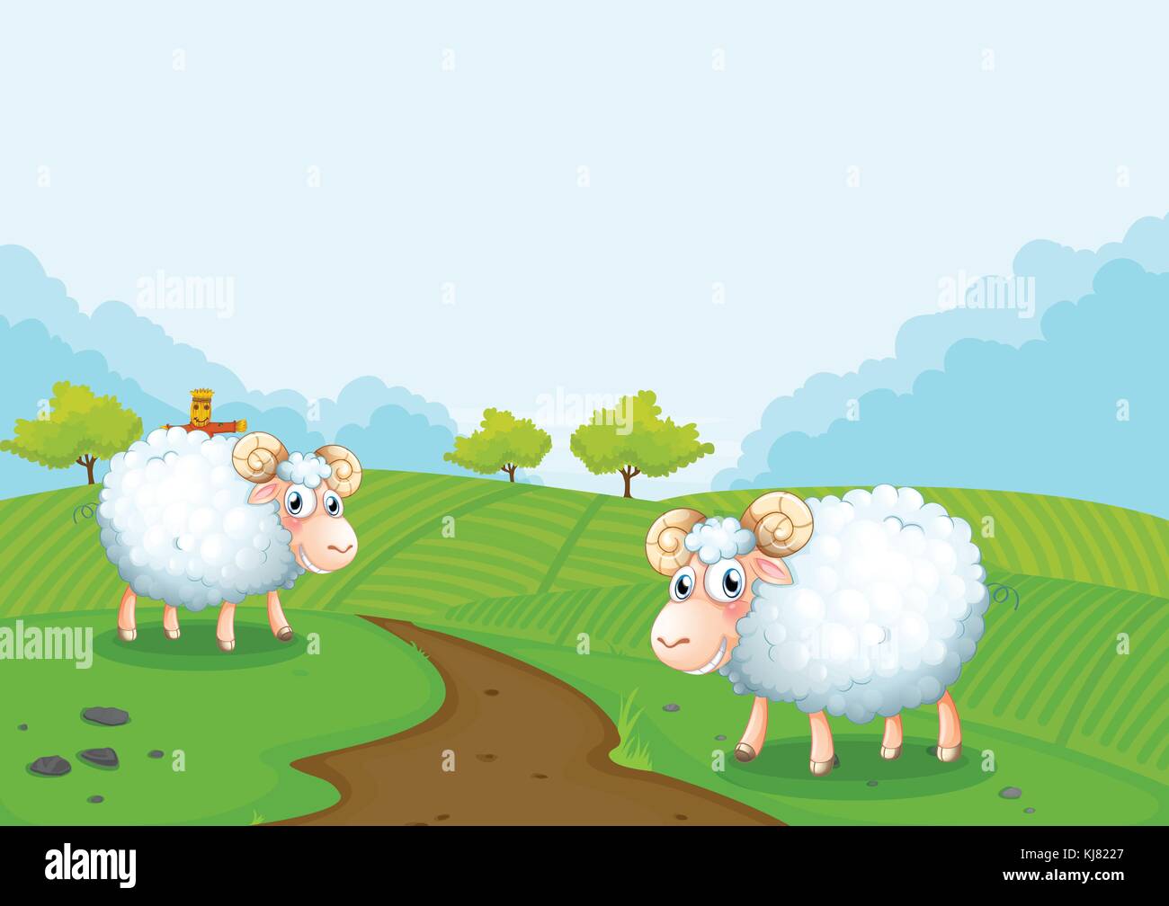 Scarecrow sheep Stock Vector Images - Alamy
