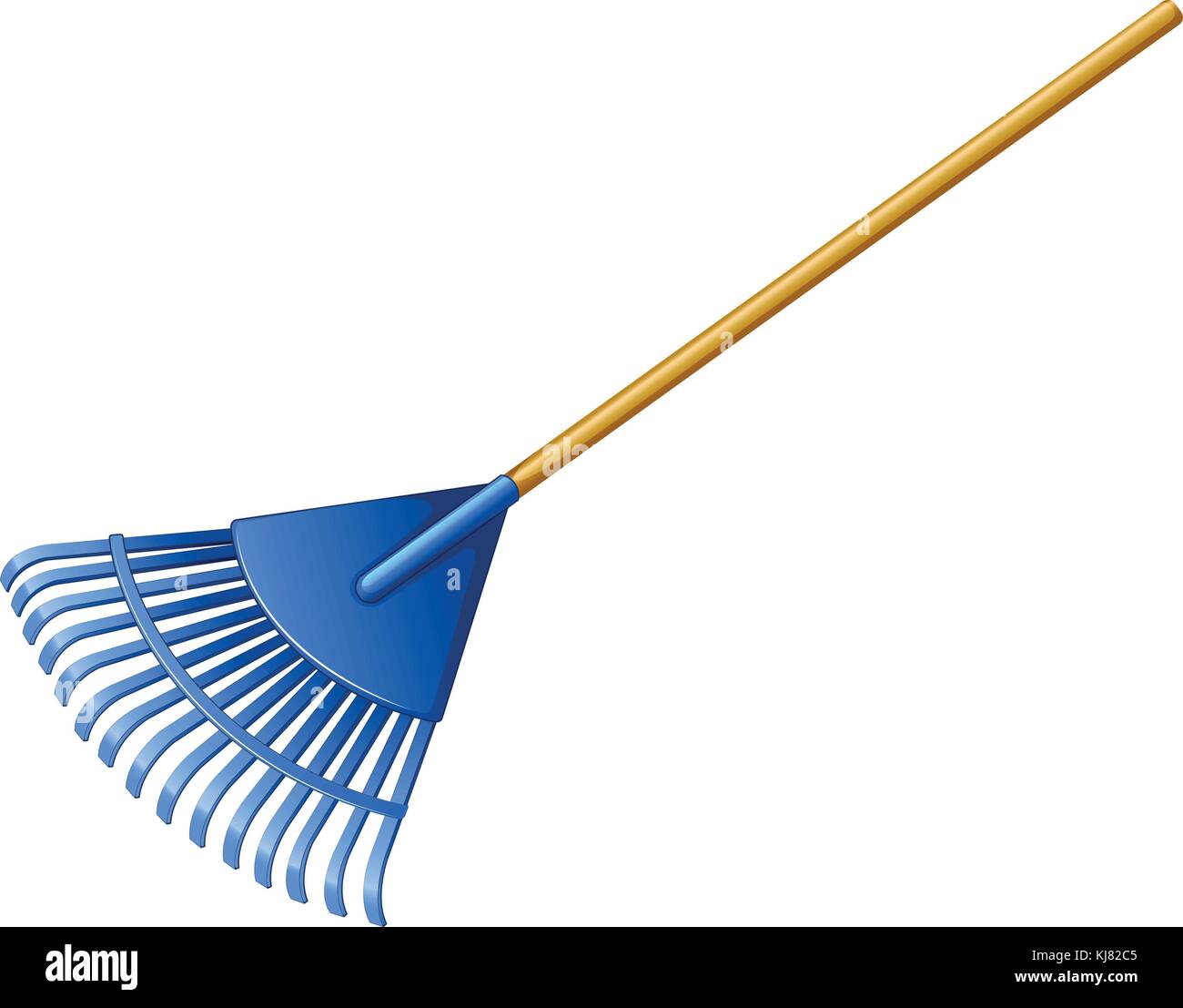 Blue broom cleaning on Stock Vector Images - Alamy