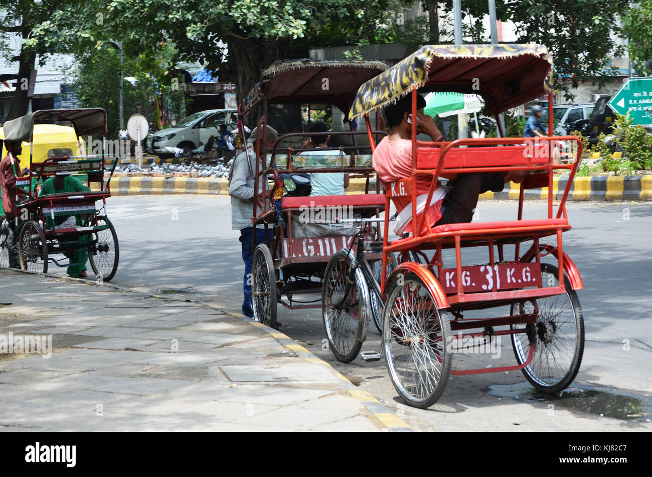 Rickshaw bike india hi-res stock photography and images - Alamy